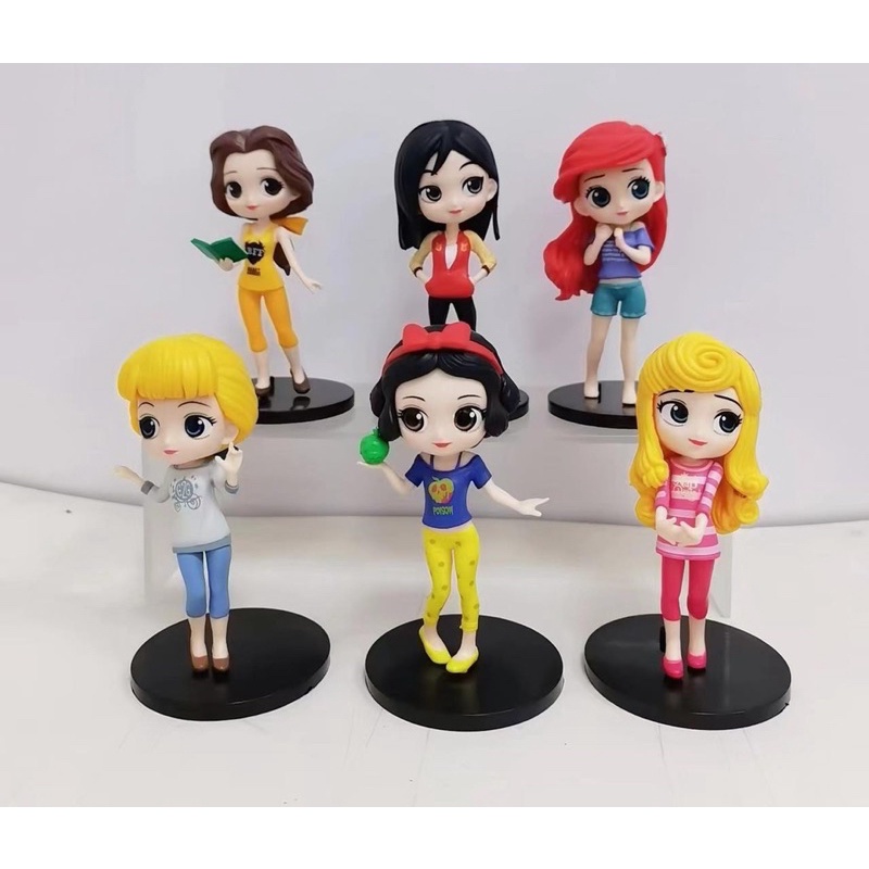 lisa toys princess character action figures 6pcs/set | Lazada PH