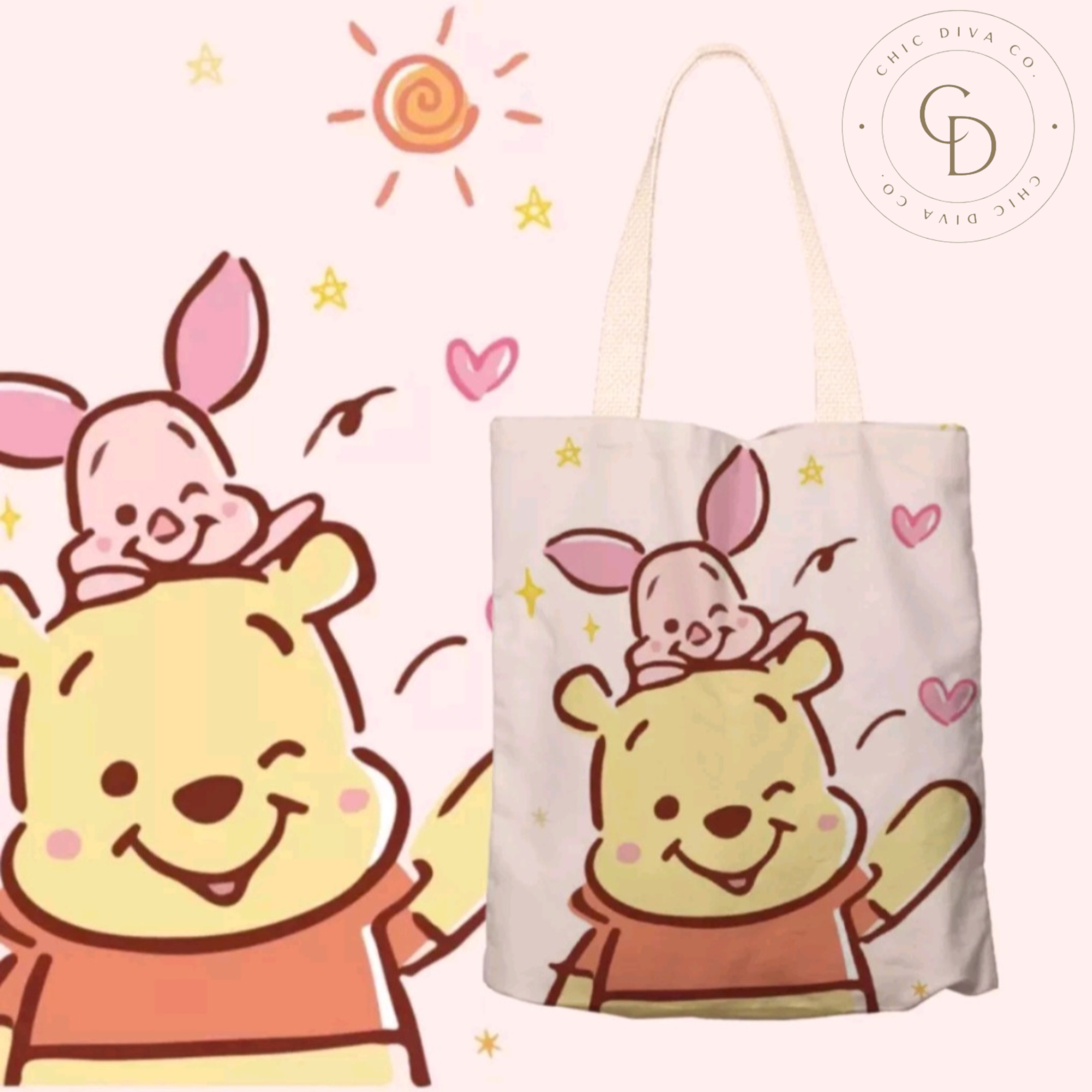 WINNIE THE POOH totbag canvas | Lazada PH