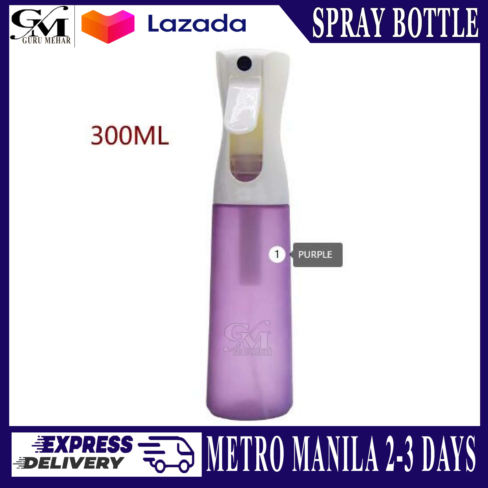 300ML Spray Bottle LONG PRESS Misty Sprayer FINE MIST | Lazada PH