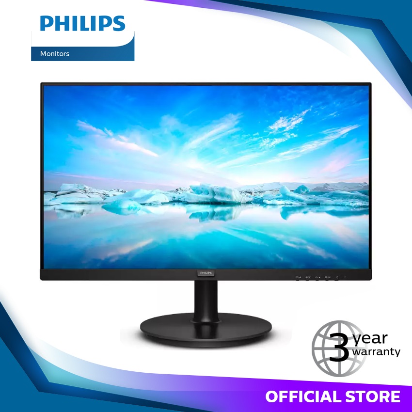 Philips 221V8LD 21inch, V line wide view, 4ms Flicker Free Monitor ...