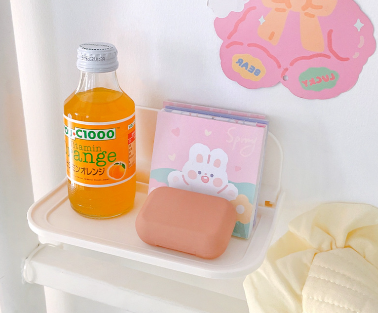 THE BABY DIARY Foldable Plastic Floating Shelf Wall Mount Display ...