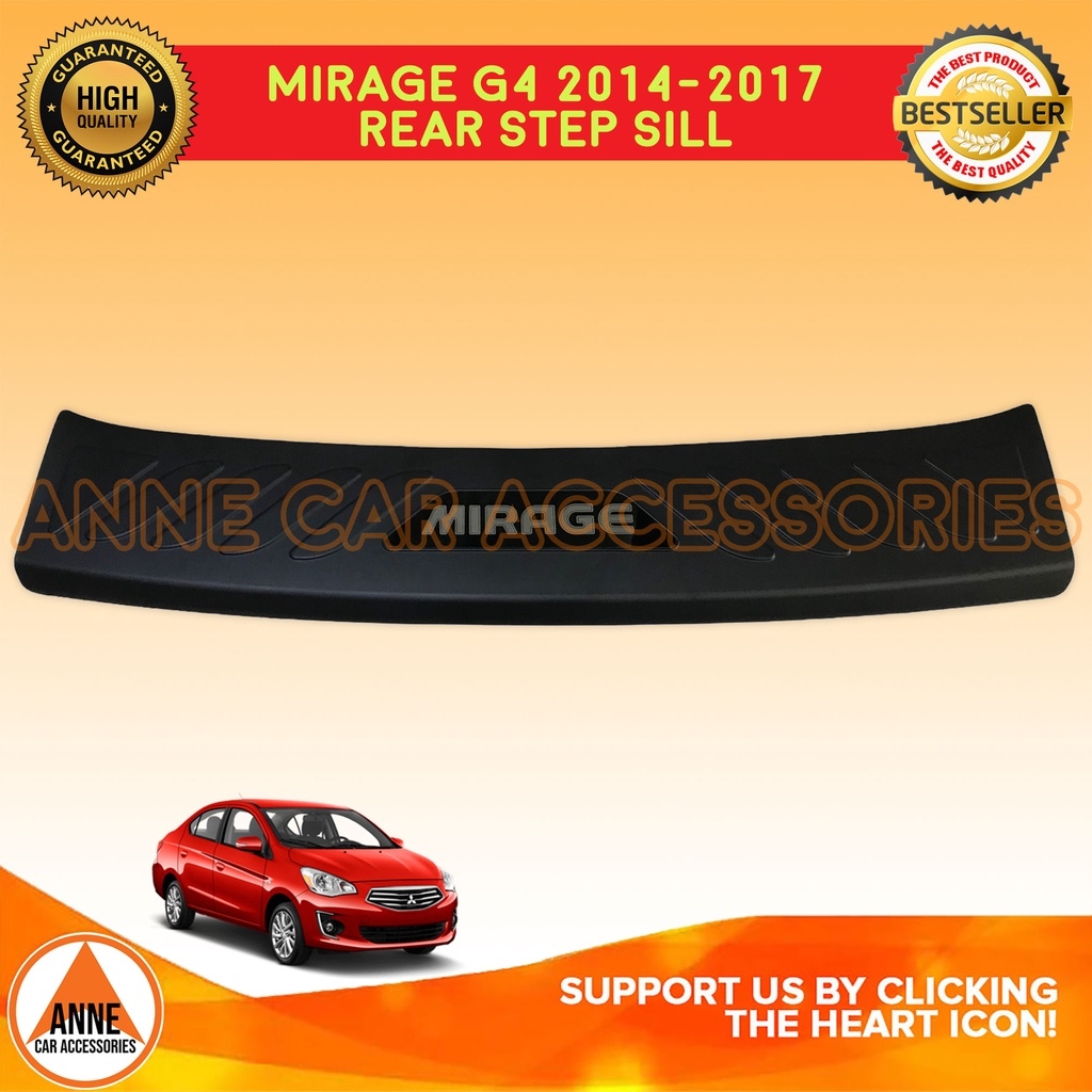 Rear Stepsill for Mitsubishi Mirage G4 Sedan 2014 - 2017 Rear Bumper ...