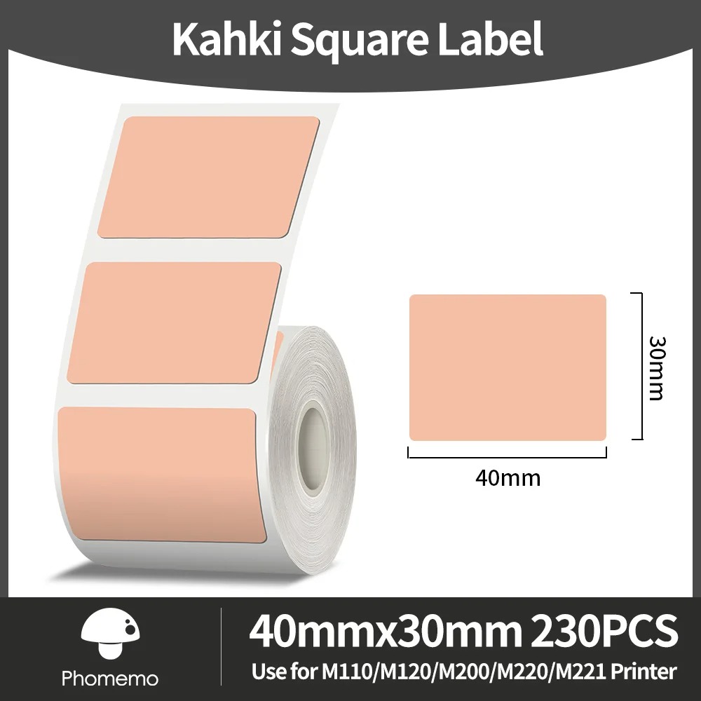 Phomemo Color Label Sticker For M110/M120/M220/M200/M221 Printer ...