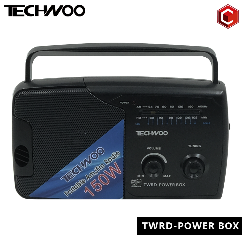 Portable Radio AM/FM AC/DC TECHWOO TWRD-POWERBOX | Lazada PH