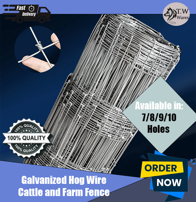 Heavy Duty Hog Wire/ Pang bakod / 7, 8, 9, 10 Holes Electrogalvanized ...