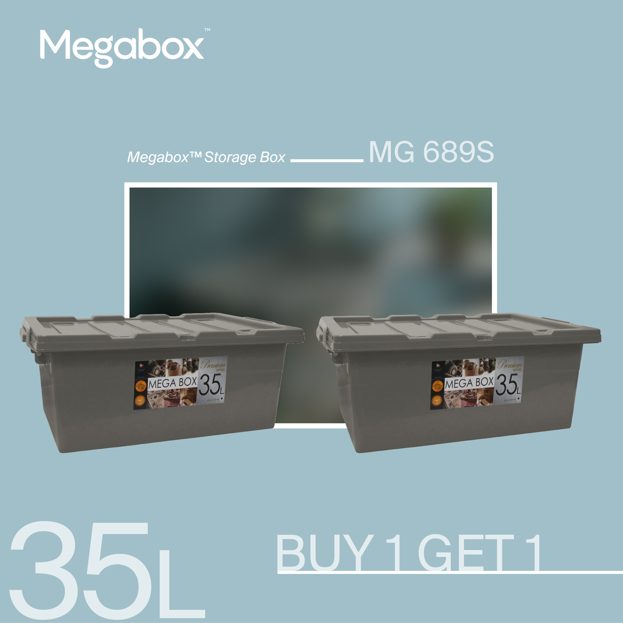 Megabox MG-689s 35L Storage Box (BUY 1 GET 1) | Lazada PH