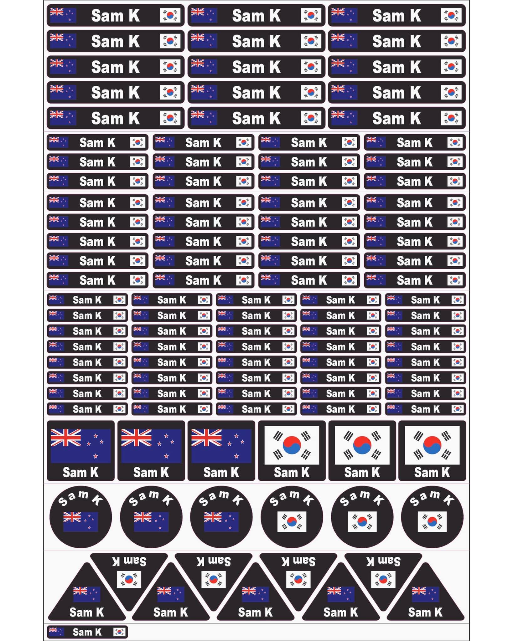 3M Scuba Diving Name Label Sticker 3M Reflective All Weather Sea Water ...