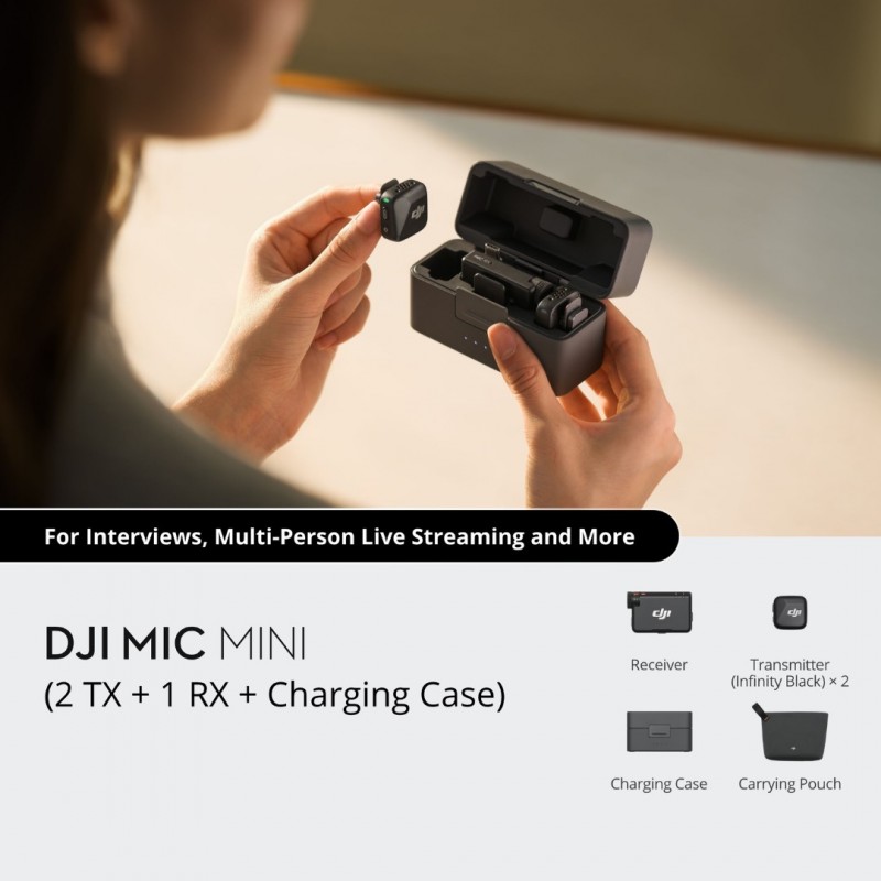 DJI Mic Mini (2 TX + 1 RX + Charging Case) - Henry's Cameras | Lazada PH