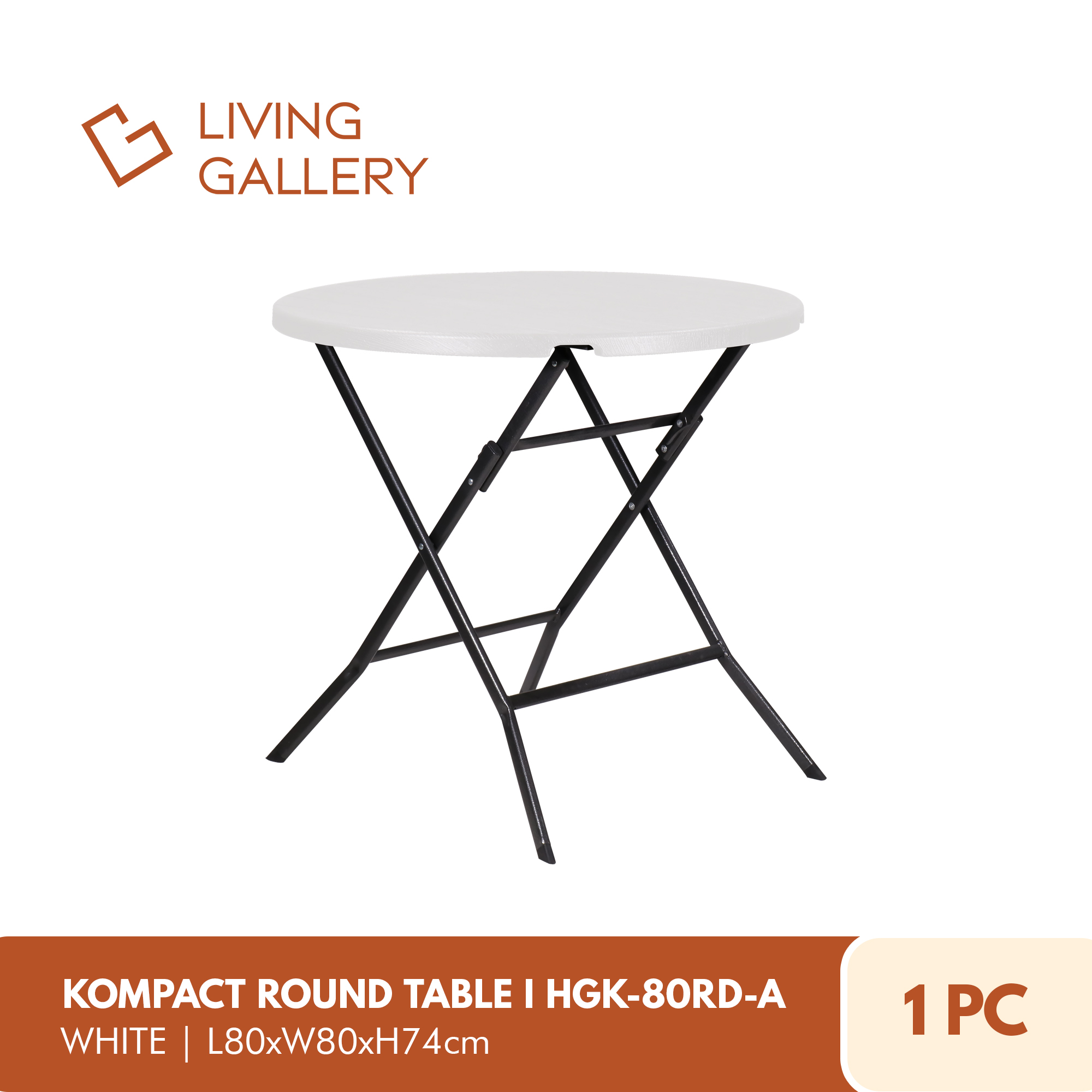 Living Gallery Kompact Foldable Round Table | Commercial Grade ...