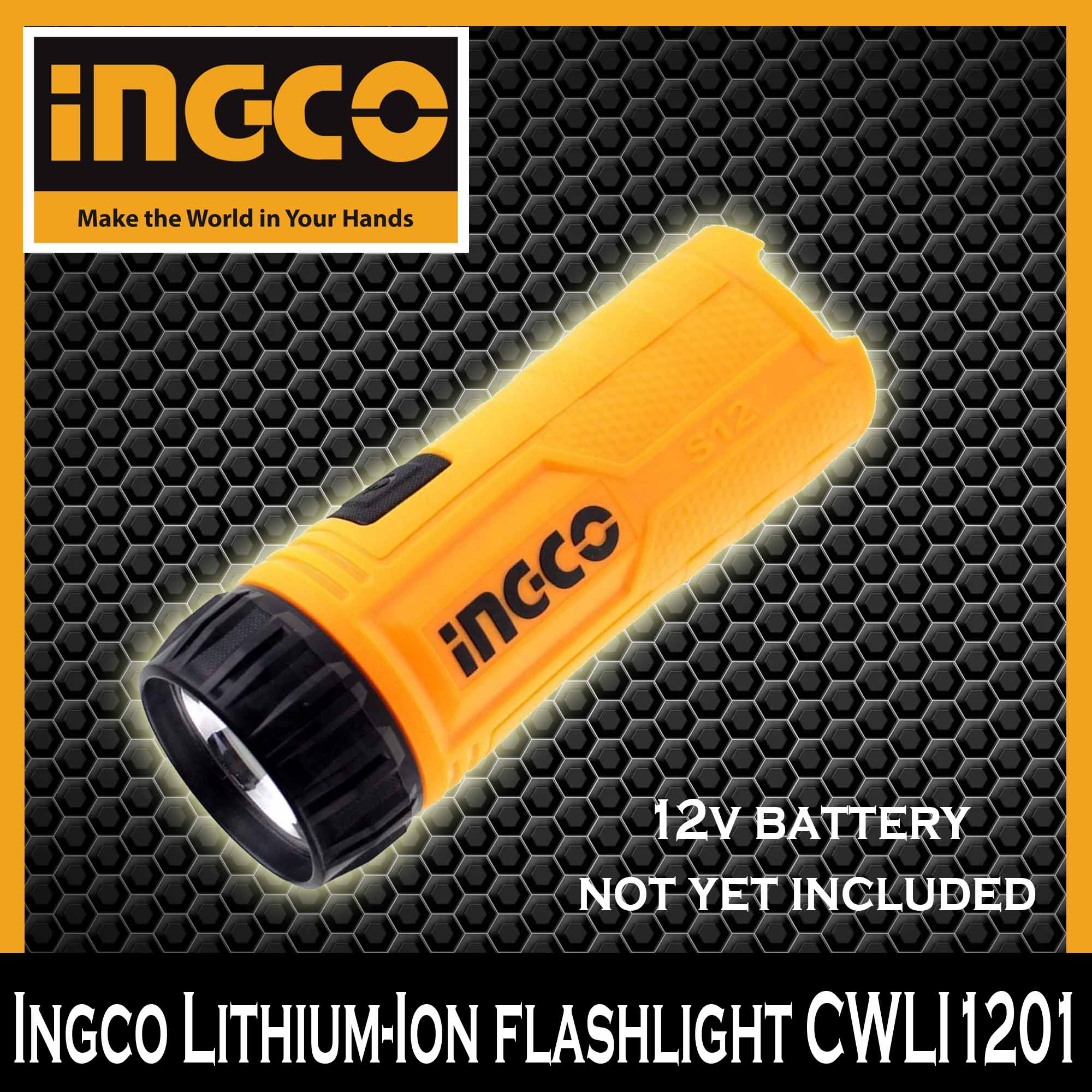 Ingco Lithium-Ion flashlight CWLI1201 | Lazada PH