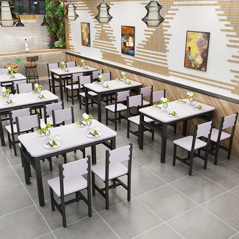 Snack Bar Canteen Table & Chair Home Cafeteria Restaurant Fast Food ...