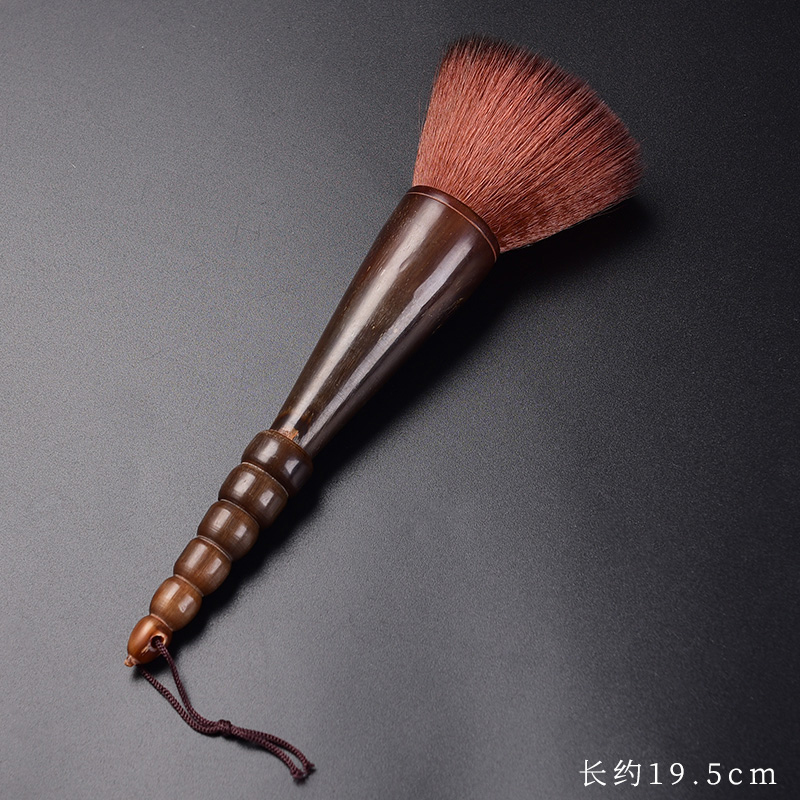 Tao Fuqi horn pot brush tea ceremony accessories do not shed hair Kung ...