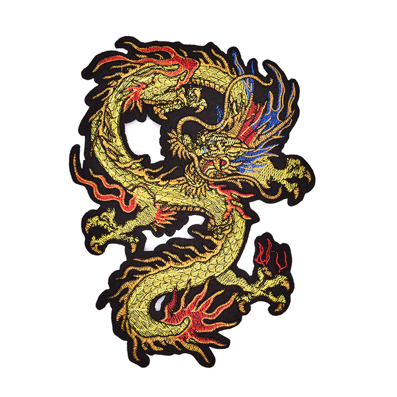 Applique Embroidery Dragon Patches for Clothing Coat Iron On Sewing On ...