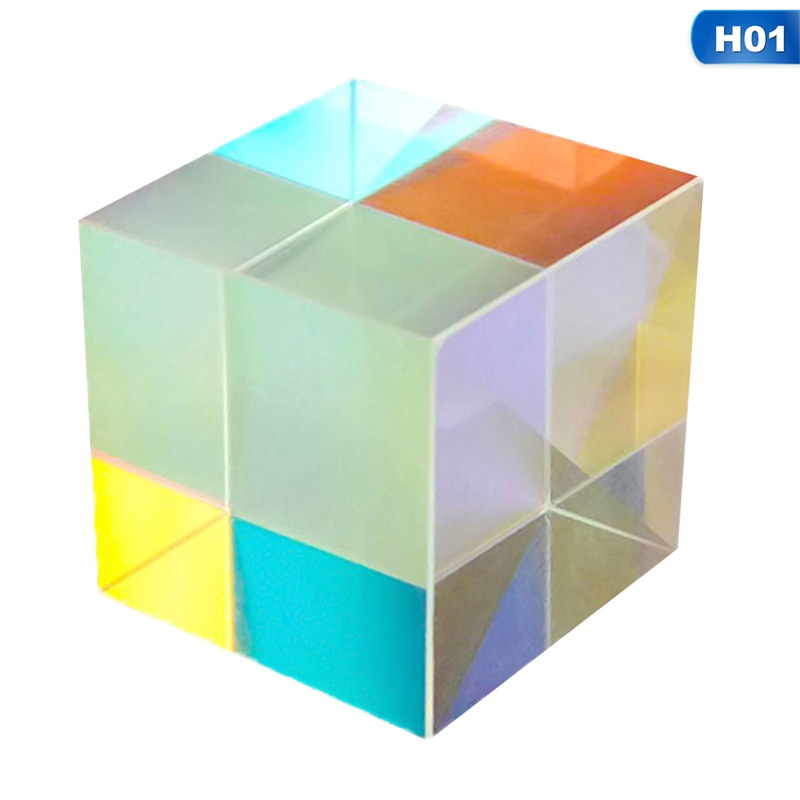 Prism Six-Sided Bright Light Combine Cube Prism Stained Glass Beam ...