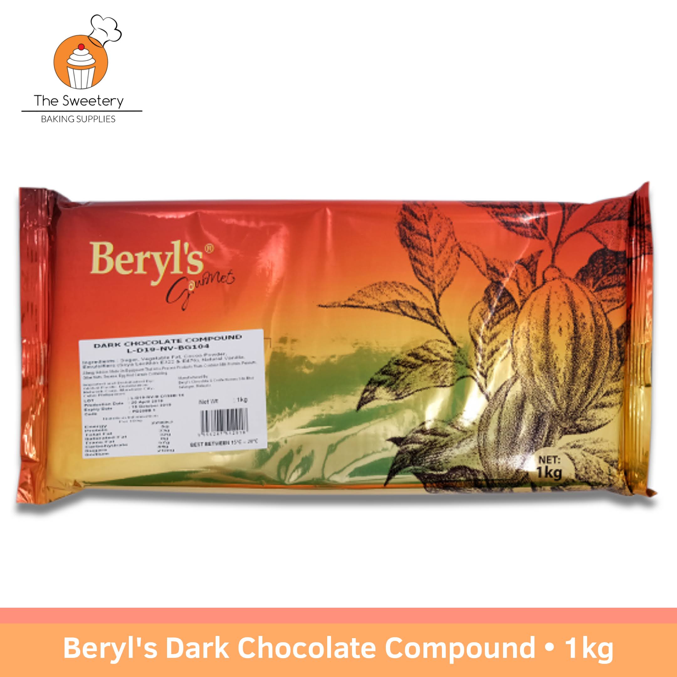 Beryl's Dark Chocolate Compound Block 1kg | Lazada PH
