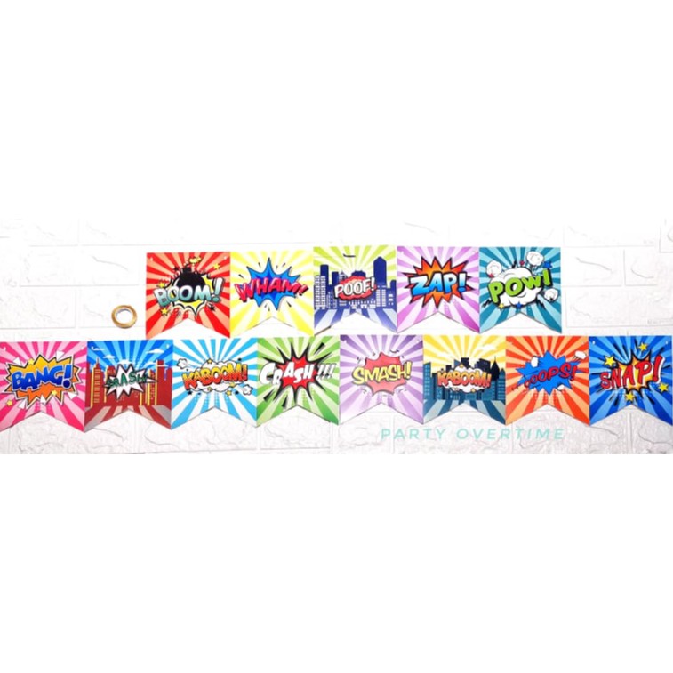 Mainit na benta Super Heroes Avengers DC Theme Happy Birthday Banner ...