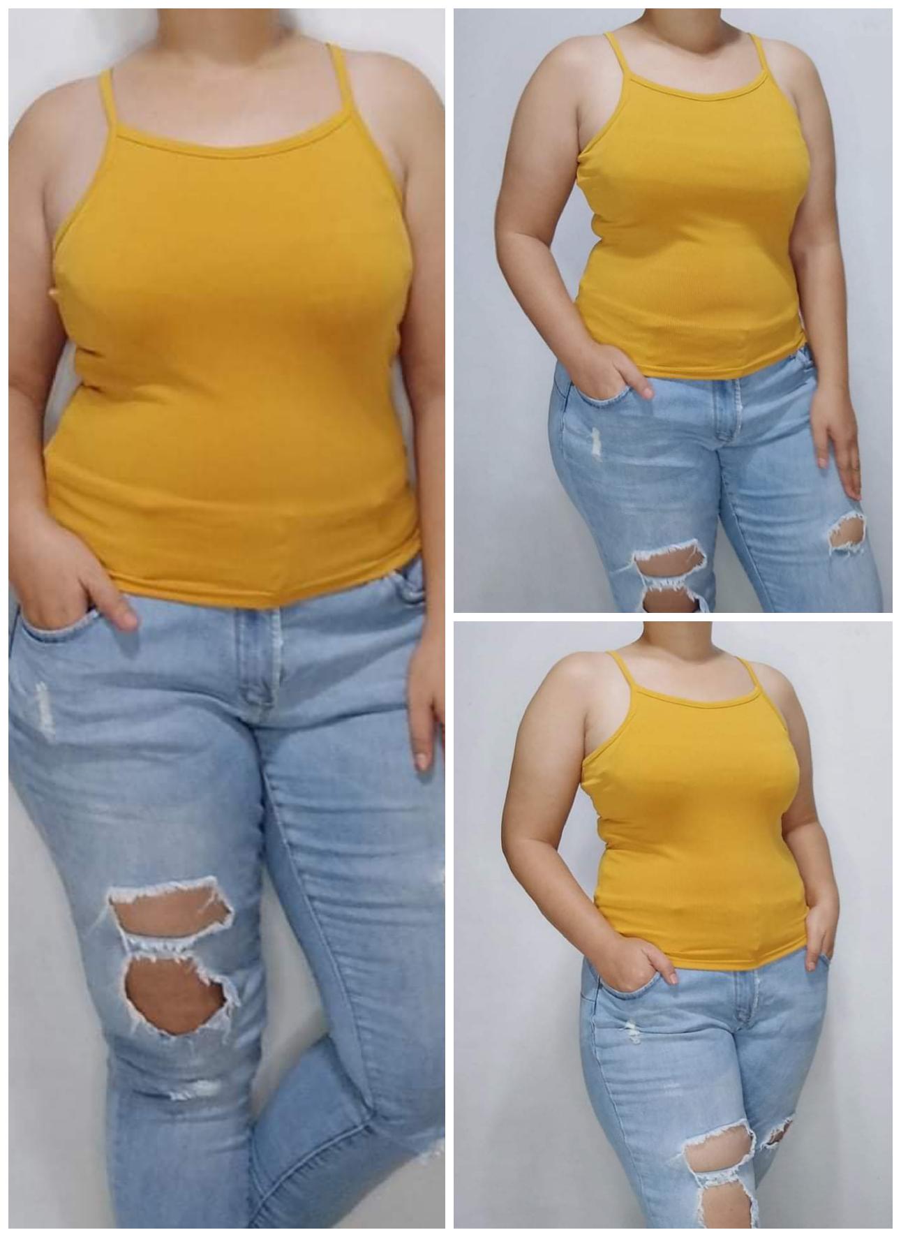 ASH knitted spaghetti halter back tops plus size fit to large | Lazada PH