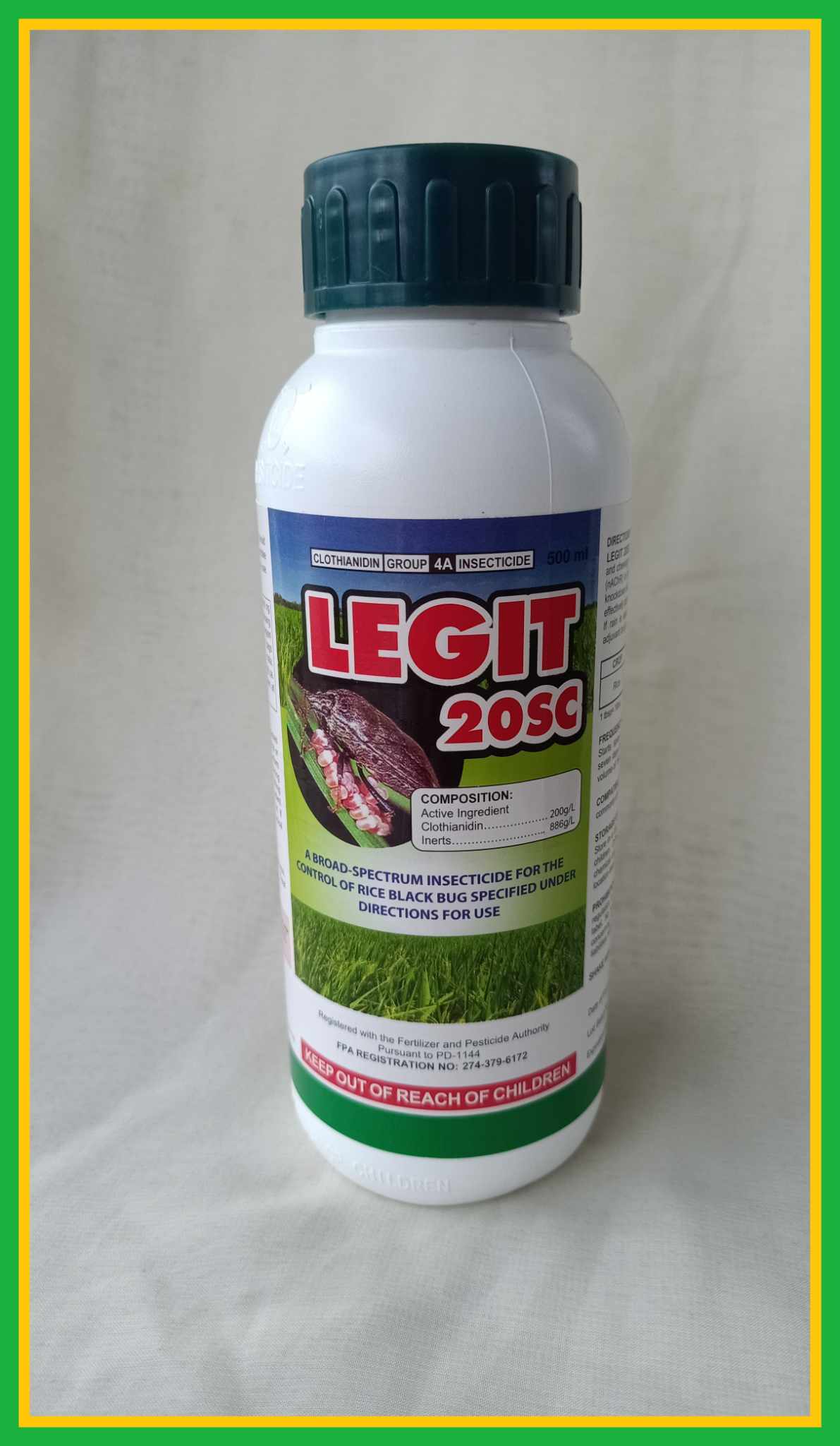 Legit 20 SC Plant Insecticide by ICTC ( liter/ 500 ml) (Same with Gold ...