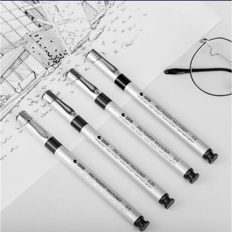 STA-REFILLABLE drawing pen | Lazada PH