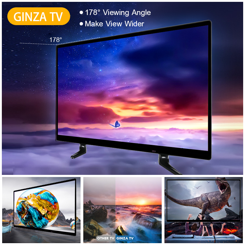 ( TV STAND ) GINZA 24 inch TV Led TV Ultra-Thin Multi-port TV Flat Screen On Sale HDMI AV VGA ...