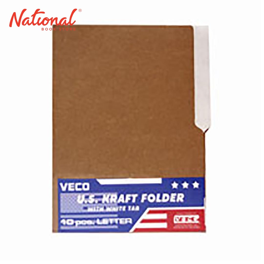 VECO FOLDER KRAFT SHORT 14PTS US WHITE TAB 10S | Lazada PH