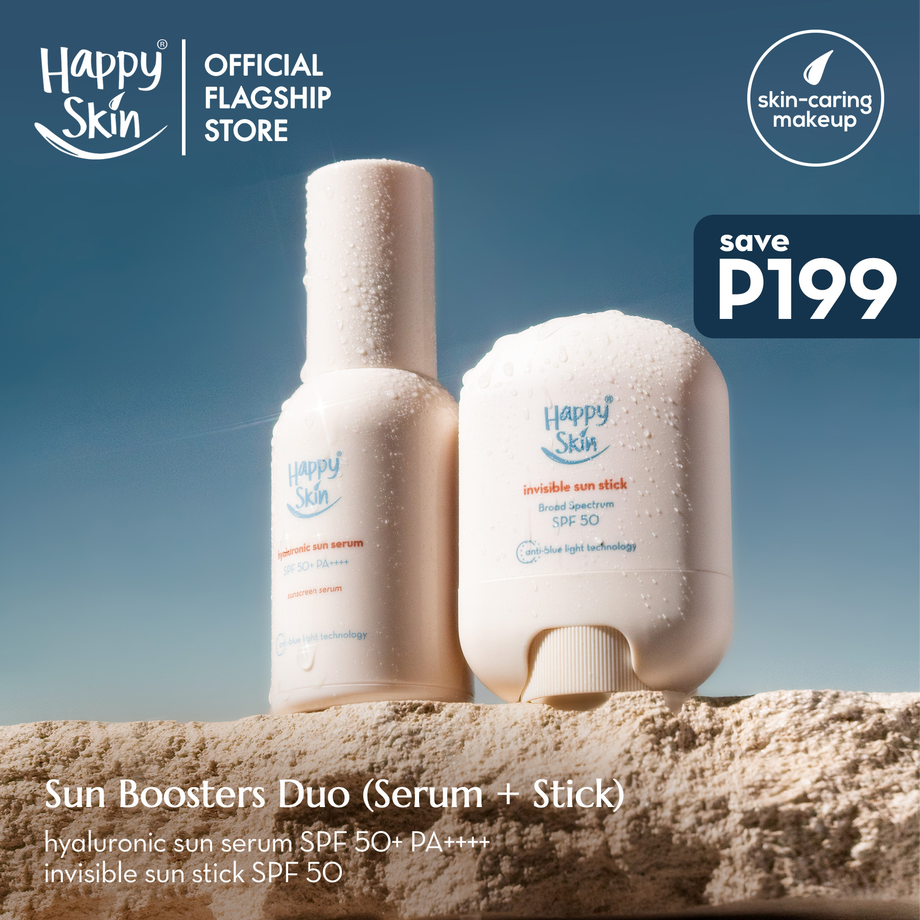 Happy Skin Sun Boosters Duo (Sun Serum + Sun Stick) | Lazada PH