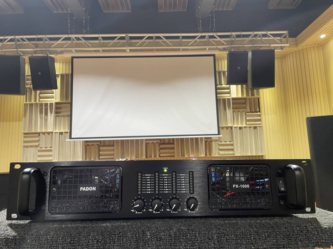 PADON professional high-power four channel amplifier for KTV hotel ...