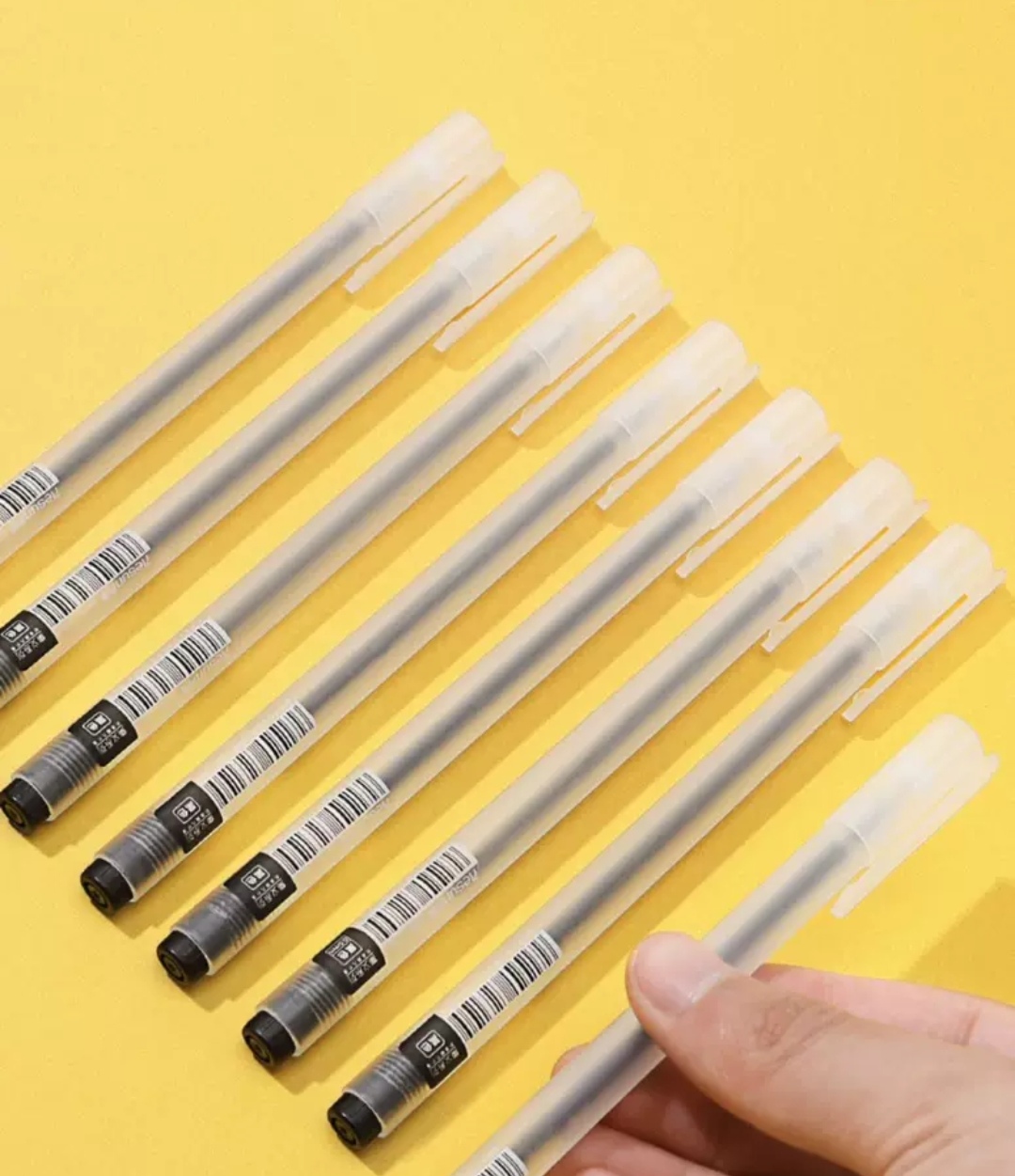 1pc Pen ins style Gel Pen black frosted full tube 0.5mm ball pen ...