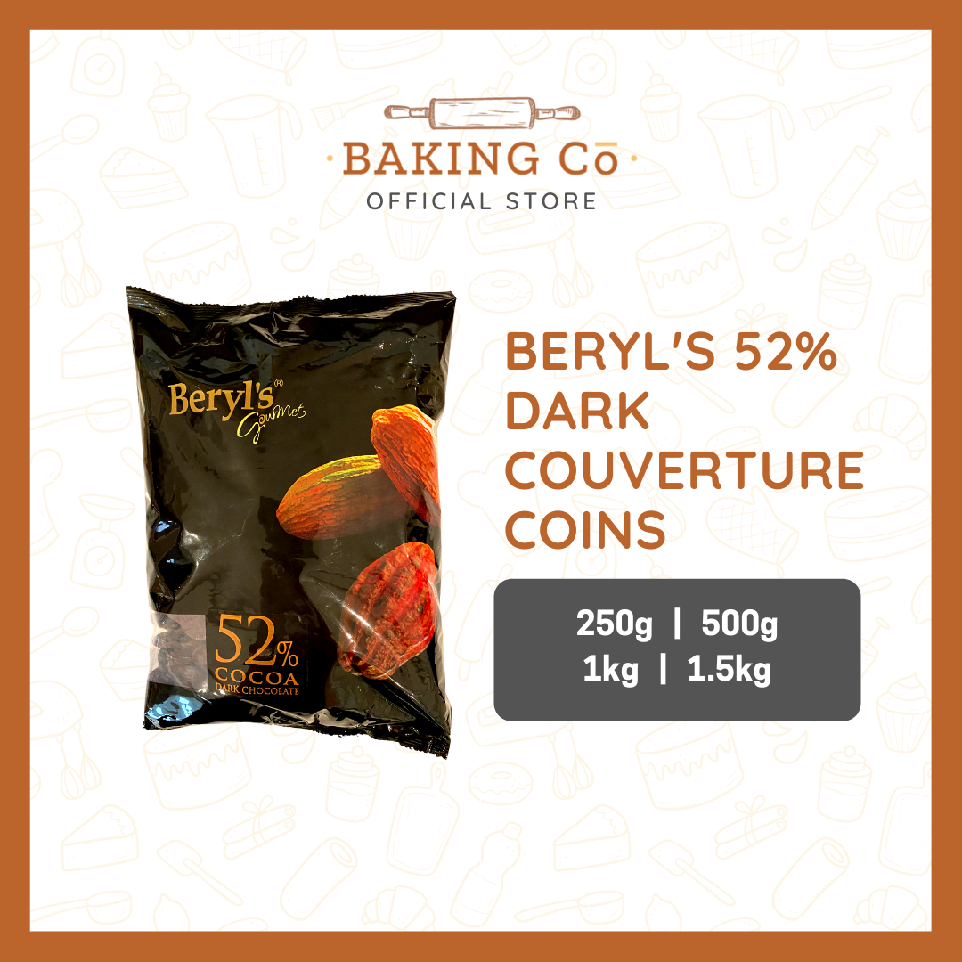Beryl's 52% Dark Chocolate Couverture Coins - 250g | 500g | 1kg | 1.5kg ...