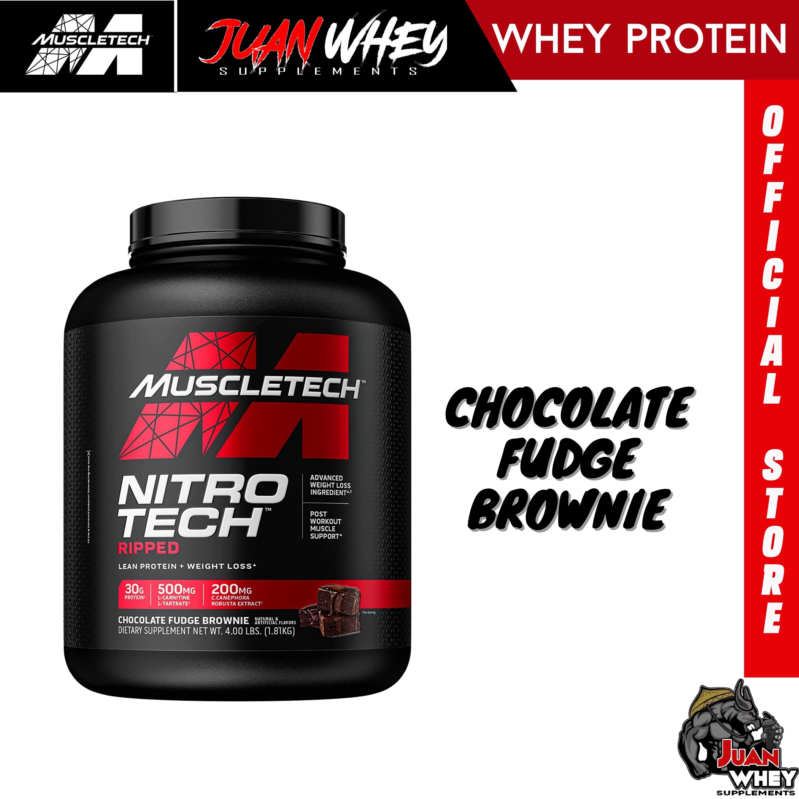 Muscletech Nitrotech Ripped Lean protein + Weight loss 4LBS | Lazada PH