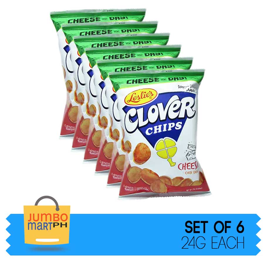 CLOVER CHIPS CORN SNACKS CHEESE FLAVOR 24G / SET OF 6 | Lazada PH