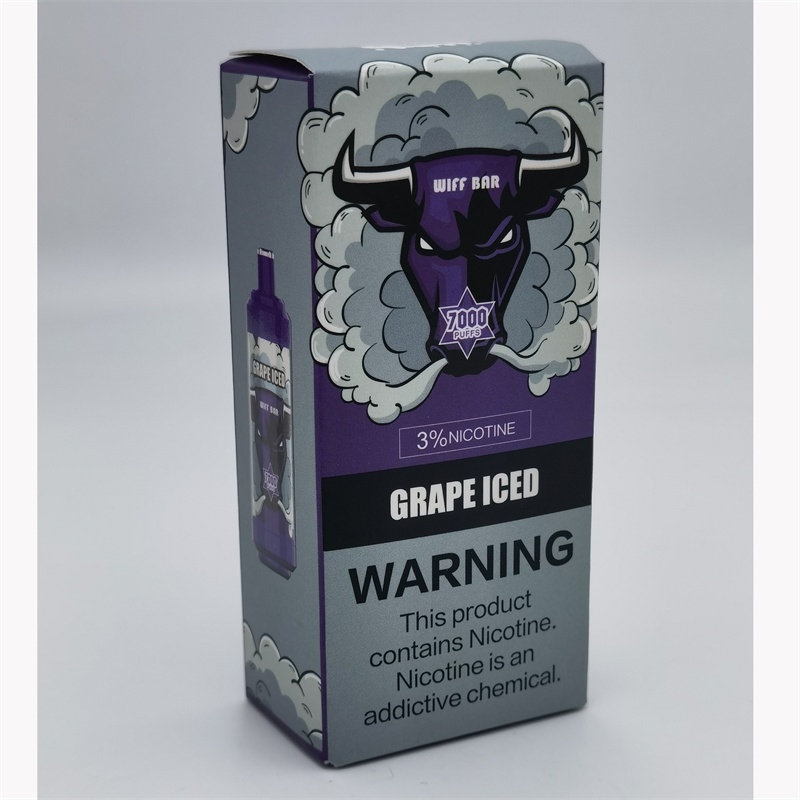 WIFF BAR Disposable Rechargeable up to 7000 Puffs Plus Vape 550mAh ...