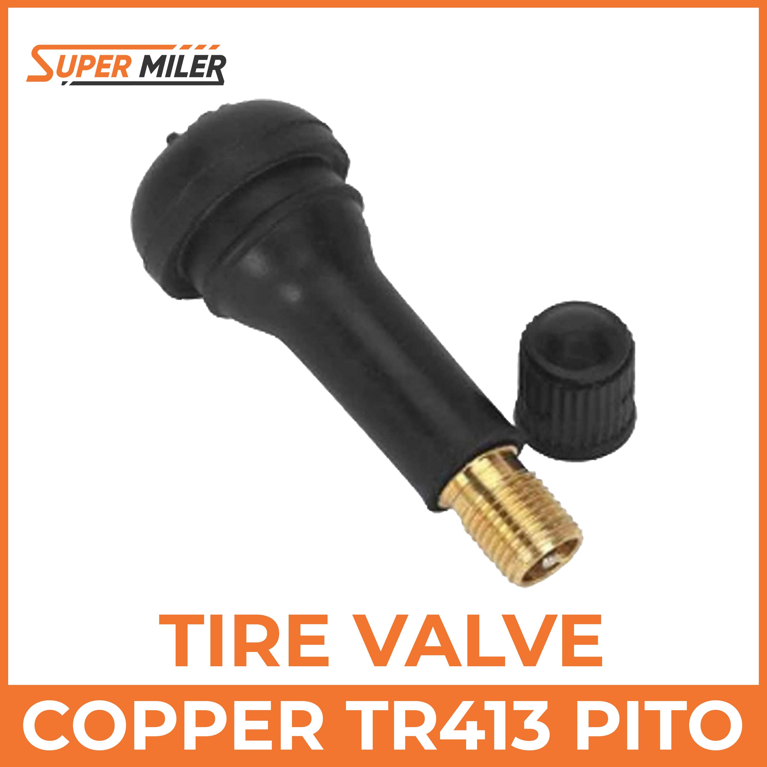 Copper TR413 Car Tire Snap-In Rubber Valve or Pito | Lazada PH