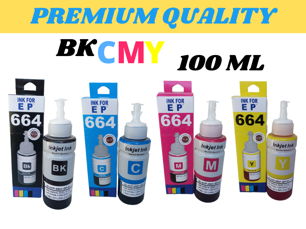 complete set Ink Refill T664 664 for Epson L120 L121 L110 L210 L220 L300 L310 L360 L380 L565 XP ...