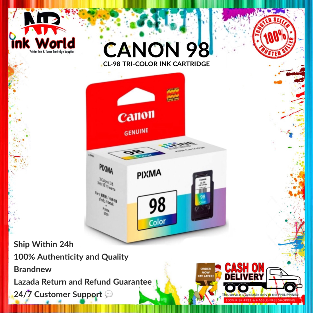 Canon Pixma 98 CL- 98 Tricolor Original Ink Cartridge | Lazada PH