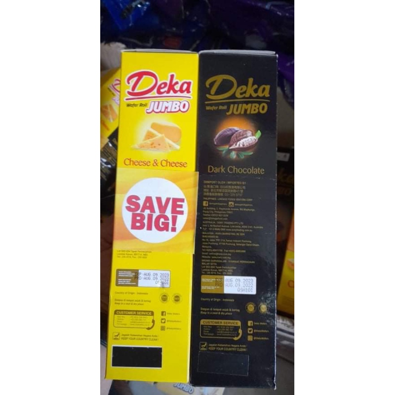 BUY 1 TAKE 1 DEKA WAFER DARK CHOCOLATE AND WHITE COFFEE WAFER ROLL ...