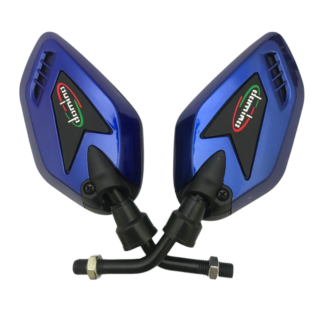 Motorcycle 1Pair Domino Side Mirror For YAMAHA Honda Click Xrm Wave ...