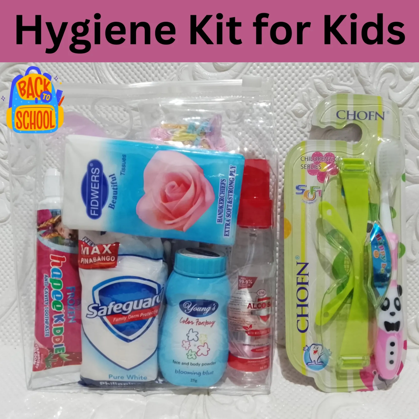 Personal Hygiene Kit for Kids, Hygiene Kit for Kids, Protection Kit ...