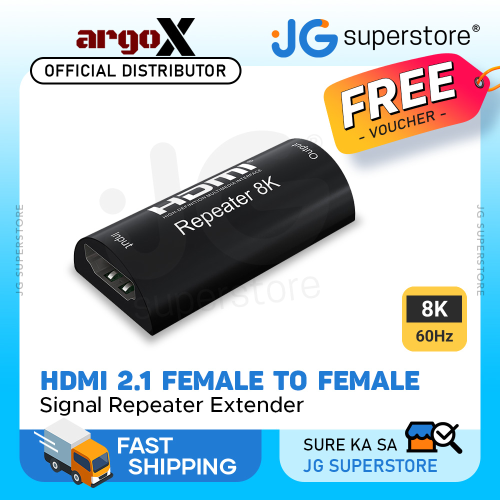 ArgoX 8K Ultra HD HDMI 2.0 Female to Female Repeater with Built-in IR ...