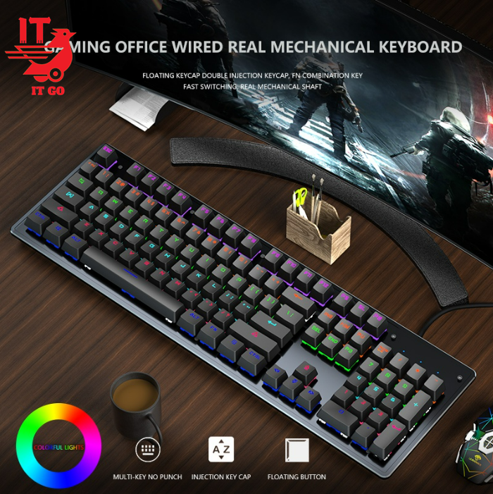 East Gate K880 mechanical keyboard electronic competition game green ...