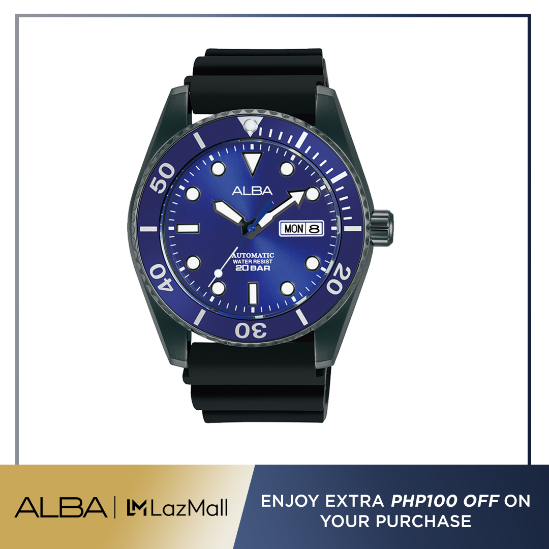 ALBA Philippines Mechanical AL4361X1 Blue Dial Men's Automatic Watch ...