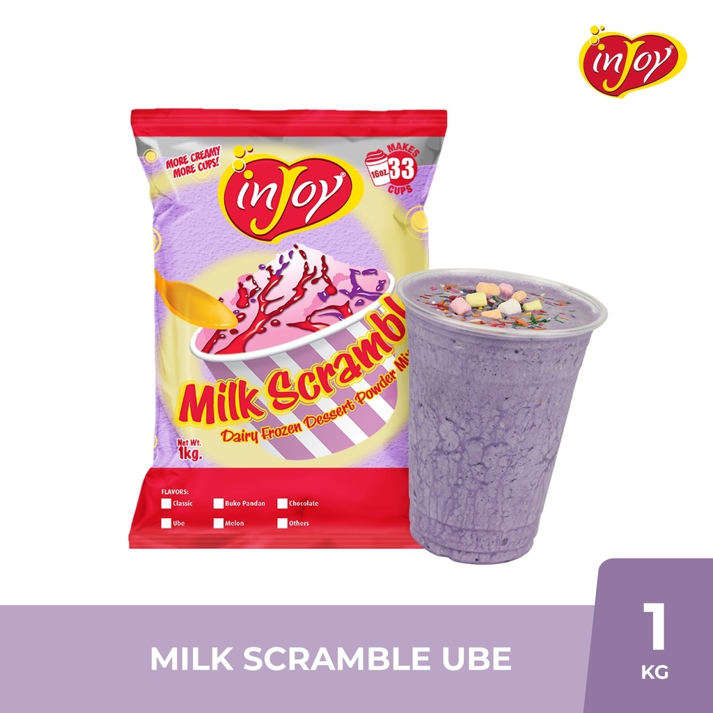 tantaiwei17 inJoy Ube Scramble Powder 1kg Classic Pinoy Dessert | Lazada PH