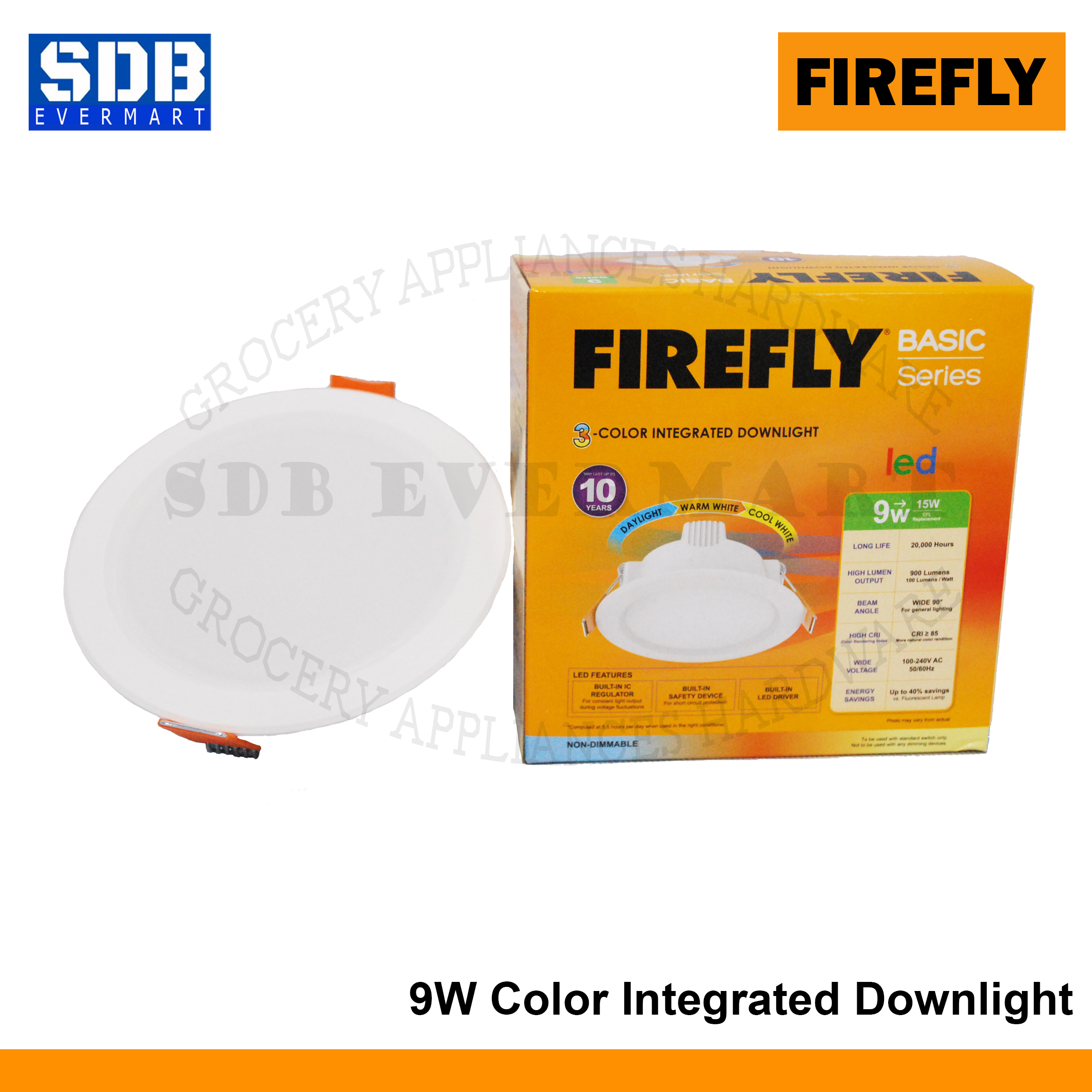 Firefly-Led Bulb Color Integrated Downlight Basic Series-3watts 6watts ...
