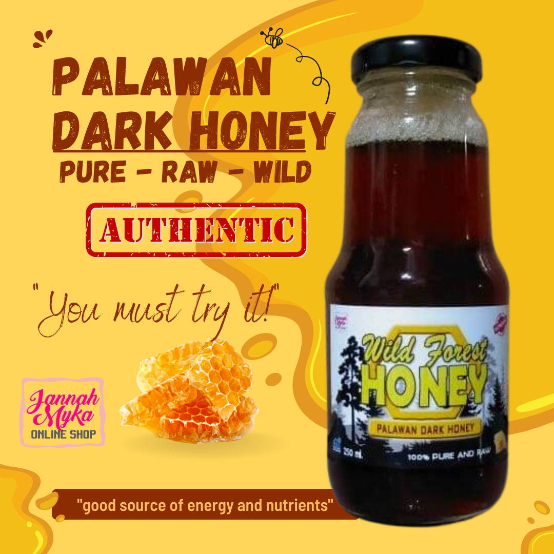 Authentic Palawan Dark Honey, Pure Honey 100% Pure, Raw and Wild, 250ml ...