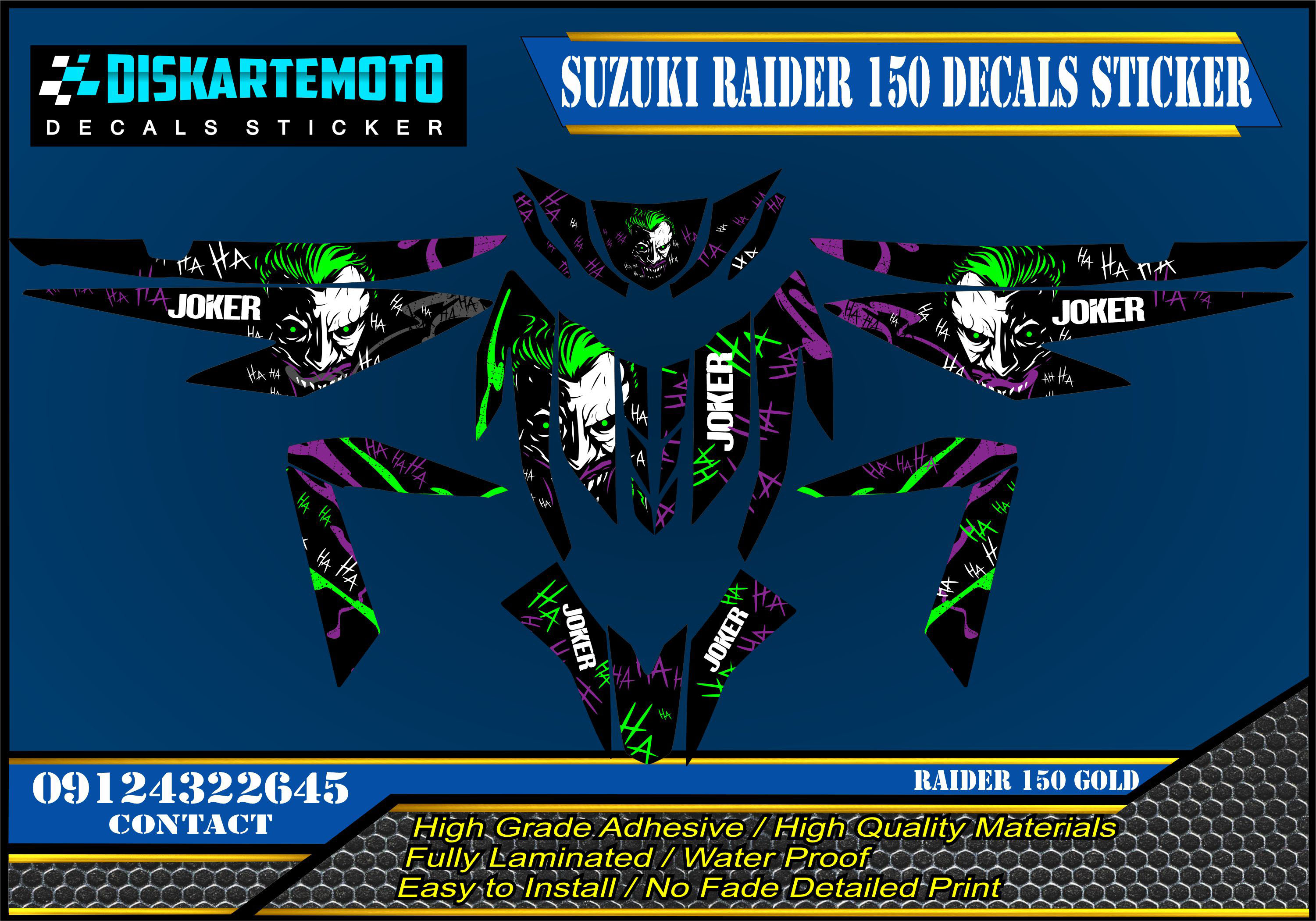 Mio Soul i 125 Joker Design Sticker | Lazada PH