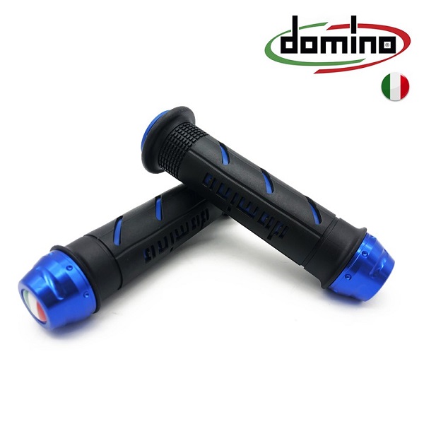 HONDA RS 125 / 150 - HANDLE GRIP DOMINO RUBBER COLOR BLUE RED MIX BLACK ...