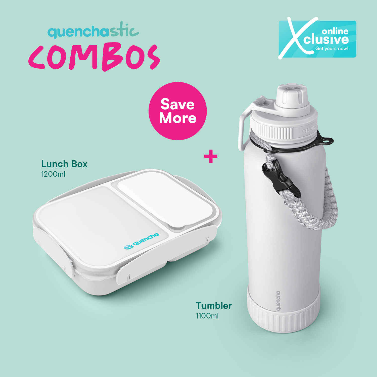 QUENCHA 1200ml Leak-proof Lunch Box | Lazada PH