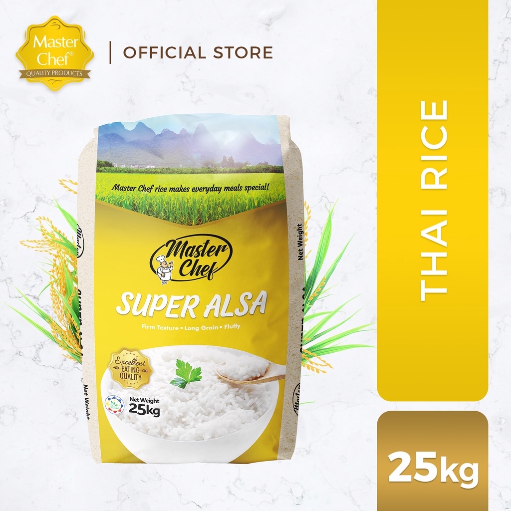 Master Chef Premium Thai Long Grain Rice 25kg Fried Rice, Maalsa ...