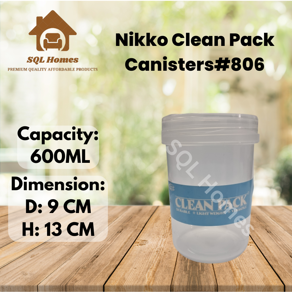 Nikko Clean pack Round Canister | Durable | Container | Light Weight ...