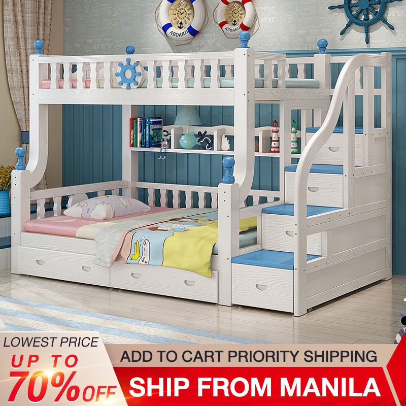 IKER double deck bed loft bed double deck bed on sale bed frame double ...